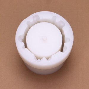 Nodic Style Candle Pattern Cement Planter Flower Pot Mold Potted Green ...