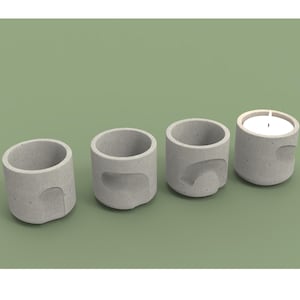 Graffiti Style Silicone Candle Cup Mold: Concrete Candle Jar Maker - Etsy