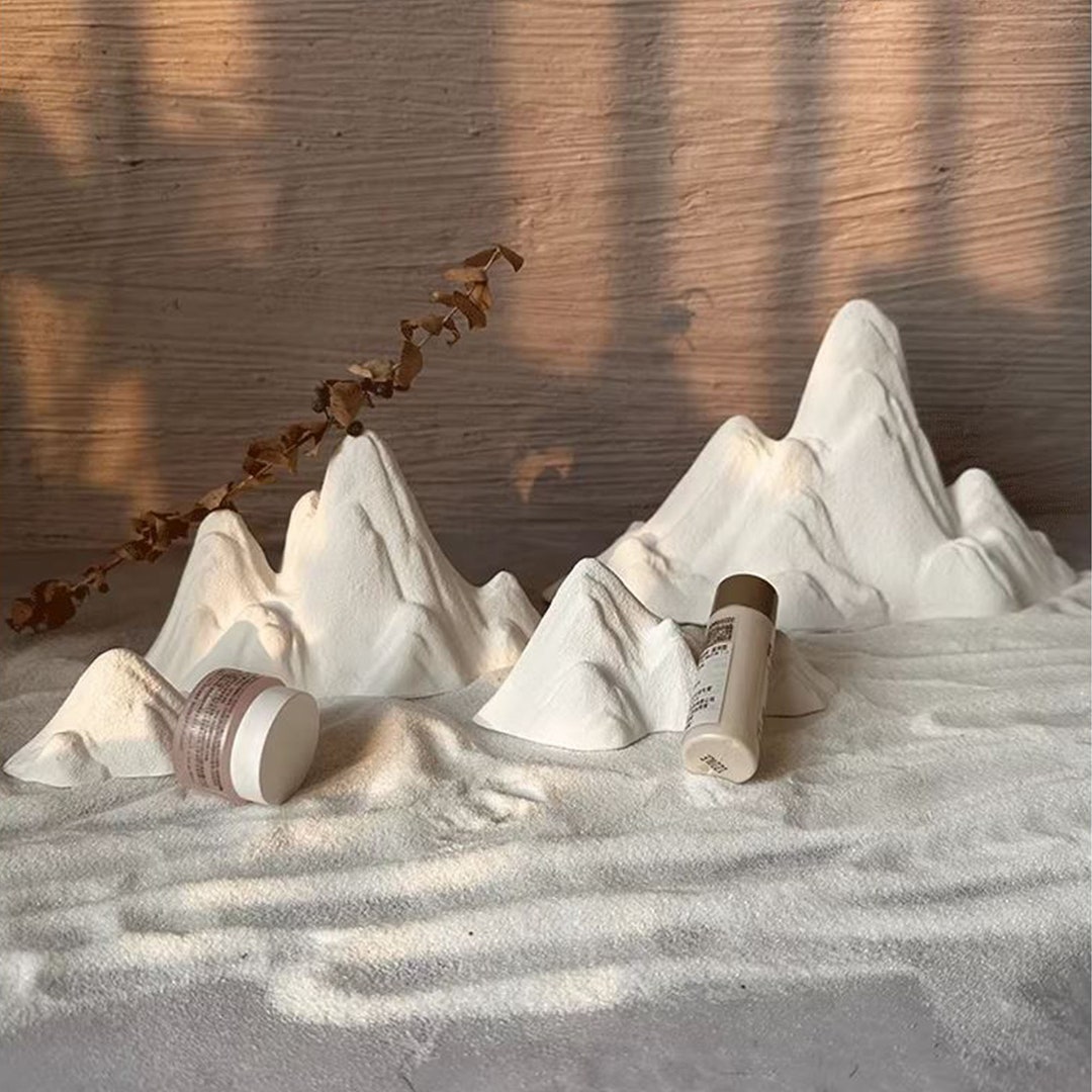 Snow Mountain Design Photo Props Silicone Mold, Plaster Table Ornament ...
