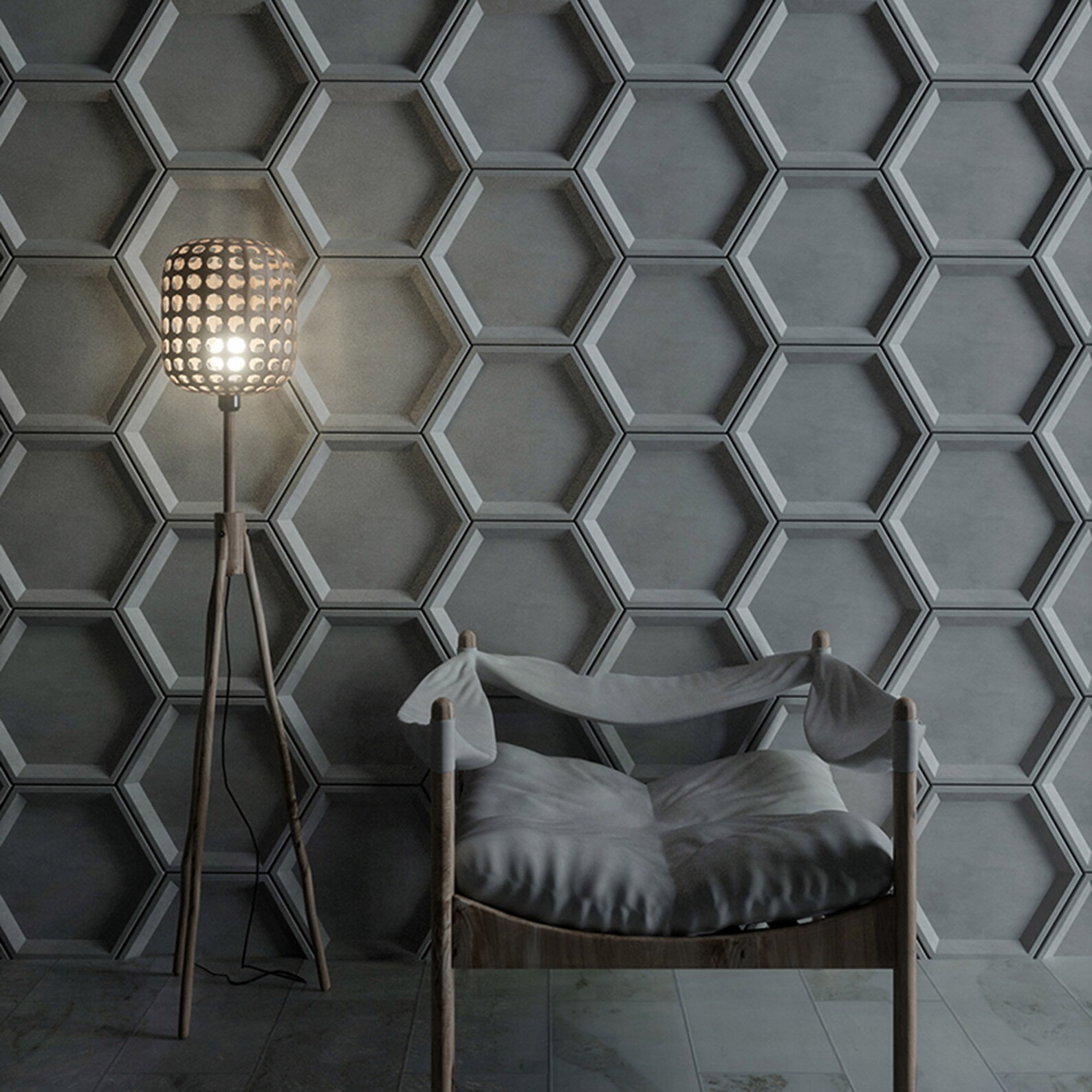 Hexagon Brick Molds Silicone Concrete Tile molds Cement wall | Etsy