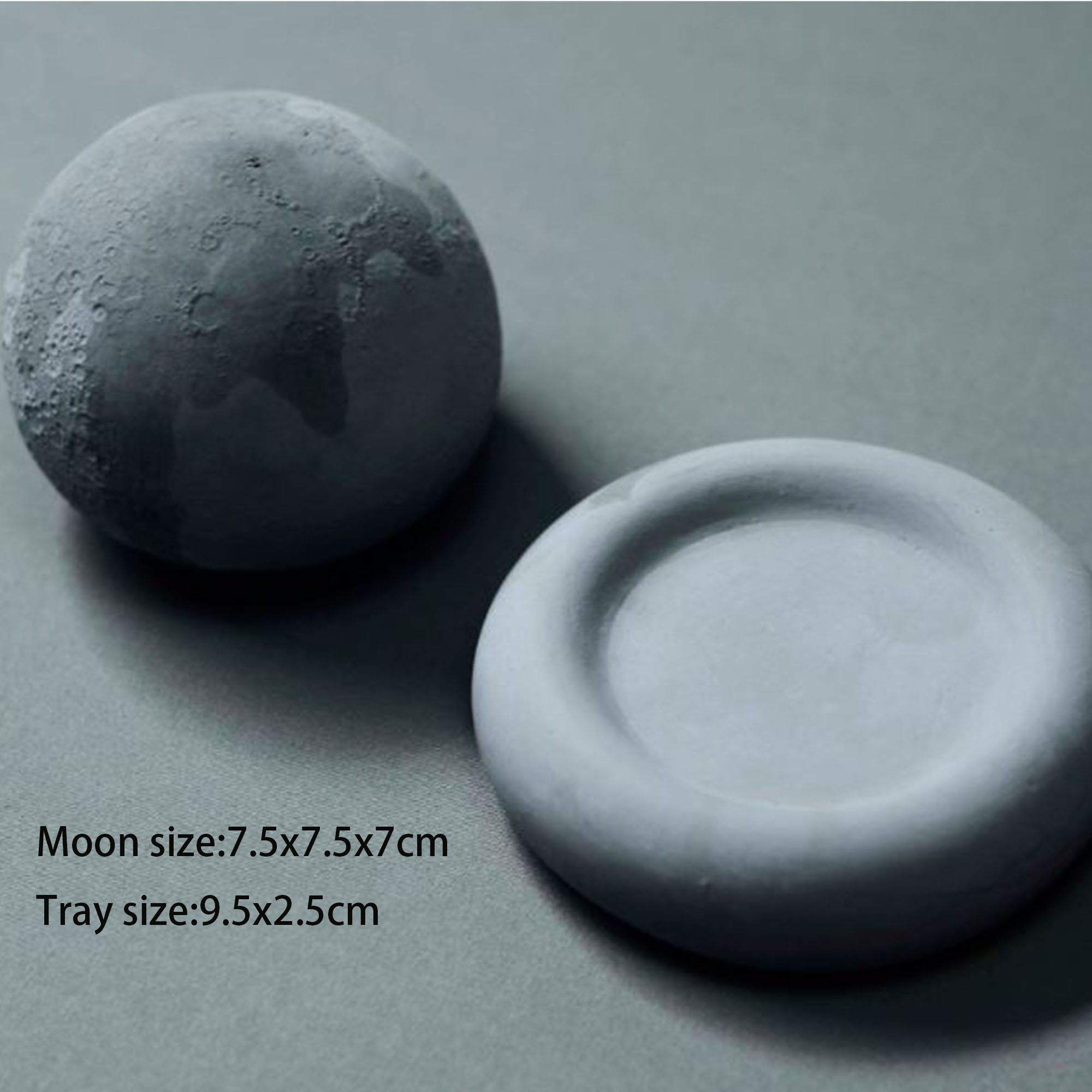 Moon Aroma Diffuser Concrete Mold With Tray: Silicone Aromatherapy Ball ...
