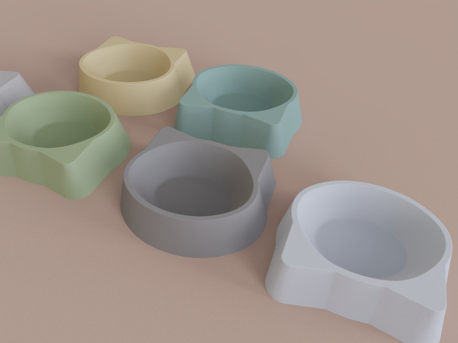 Pet Bowl Concrete Silicone Molds DIY Handmade Molds for | Etsy