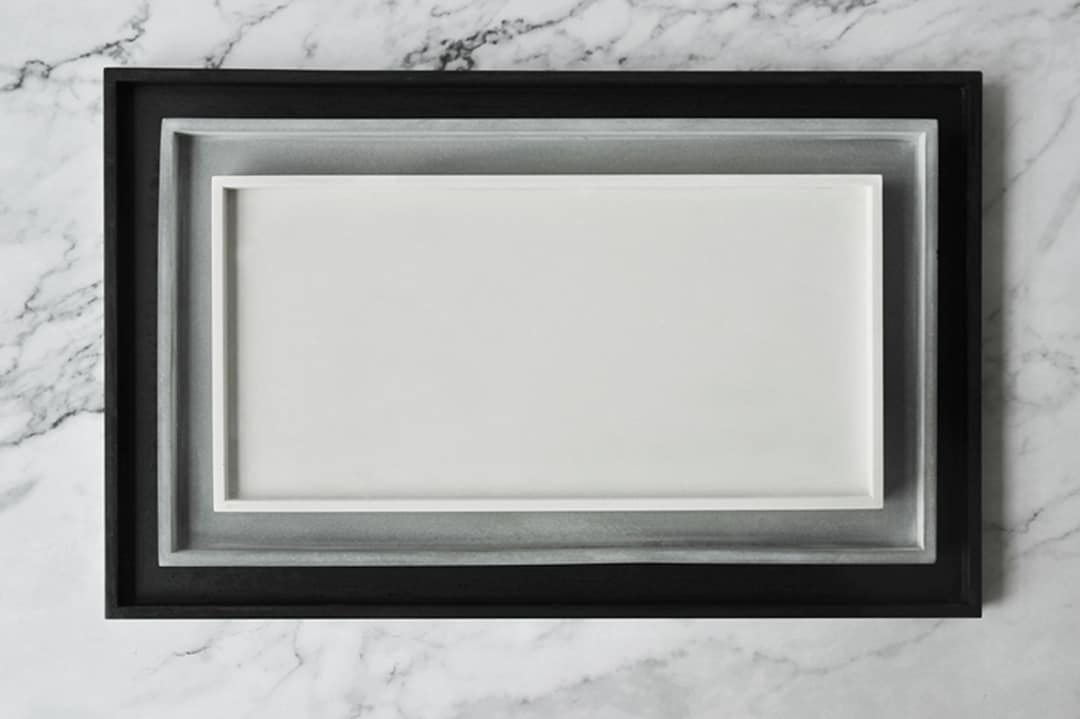 Concrete Rectangle Coaster Molds Silicone Tray Molds Cement Holder ...