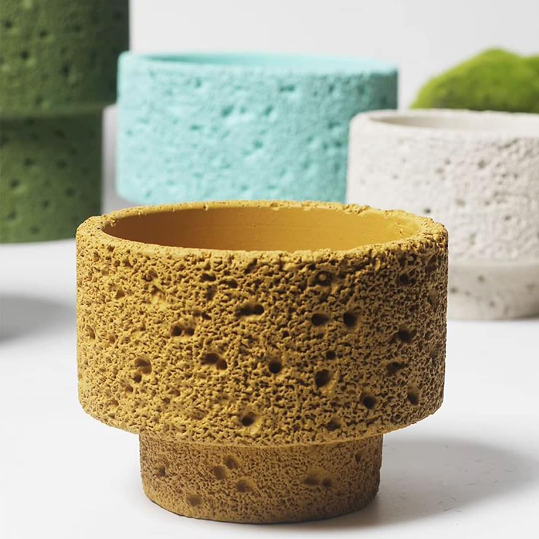 Pinkiemold Large Concrete Flower Molds Stackable Planter Pot Silicone ...