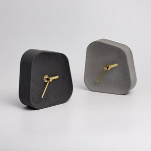 Modern Simple Creative Clock Ornament Mold, Desktop Clock Concrete Mold ...