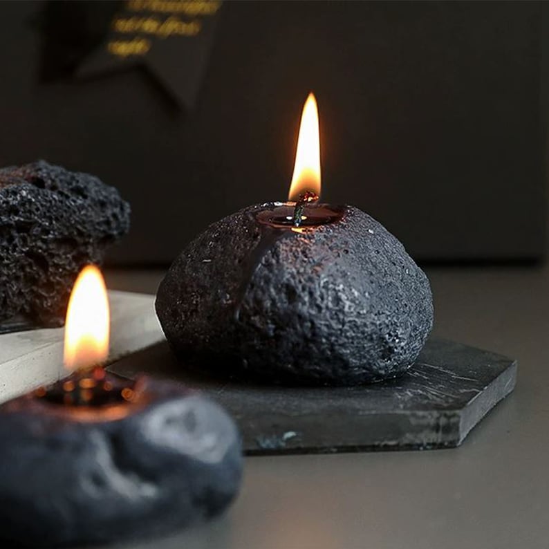 Meteorite Candle Silicone Mold: Space Decor Ornament - Etsy