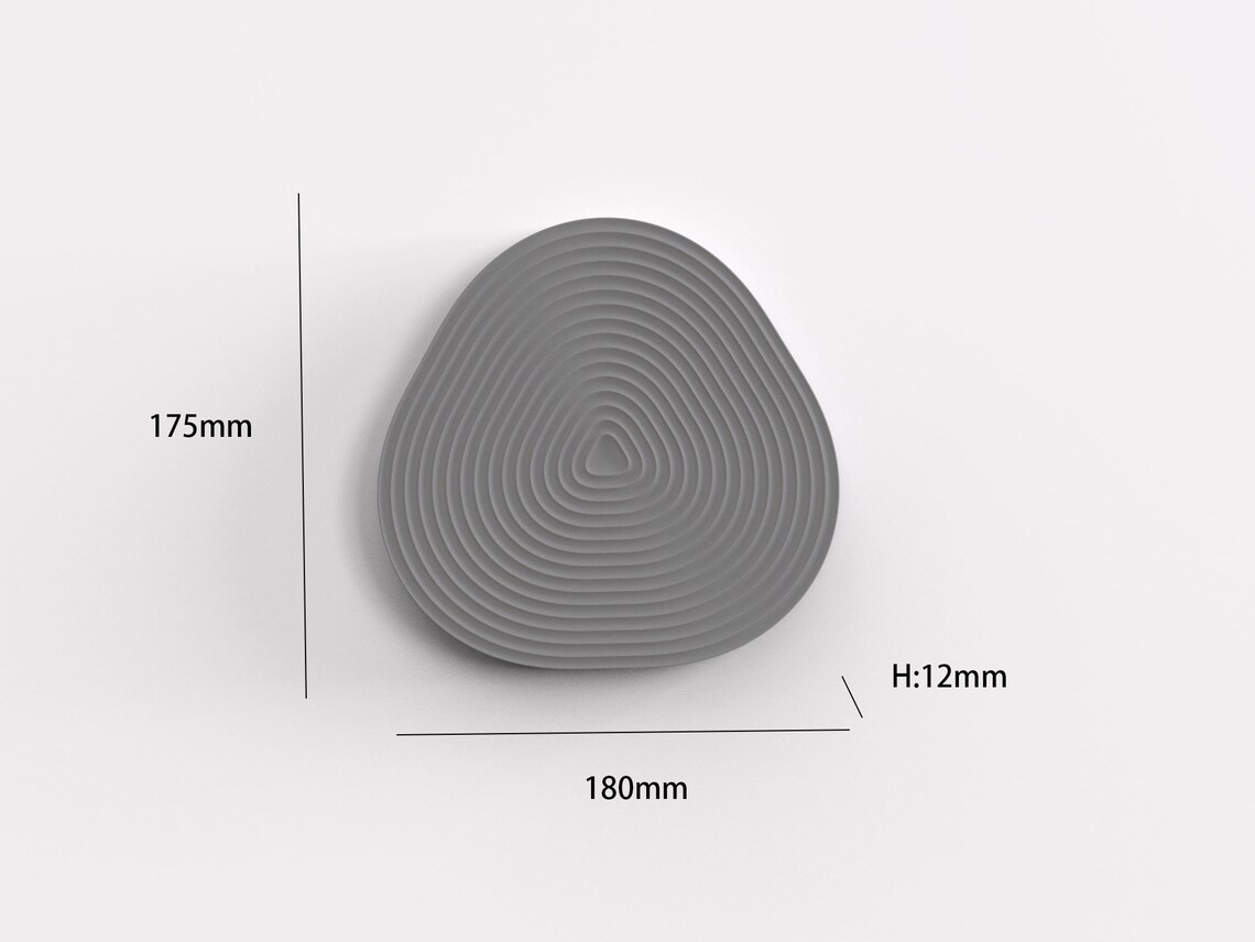 Triangle Concrete Coaster Silicone Mold: DIY Textured Plate - Etsy