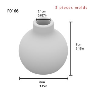 Chubby Reed Diffuser Jar Concrete Mold: Aromatherapy Stick Bottle ...