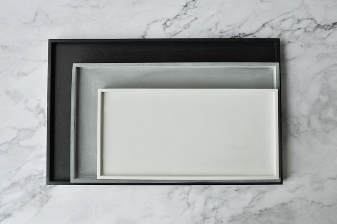 Concrete Rectangle Coaster Molds Silicone Tray Molds Cement - Etsy