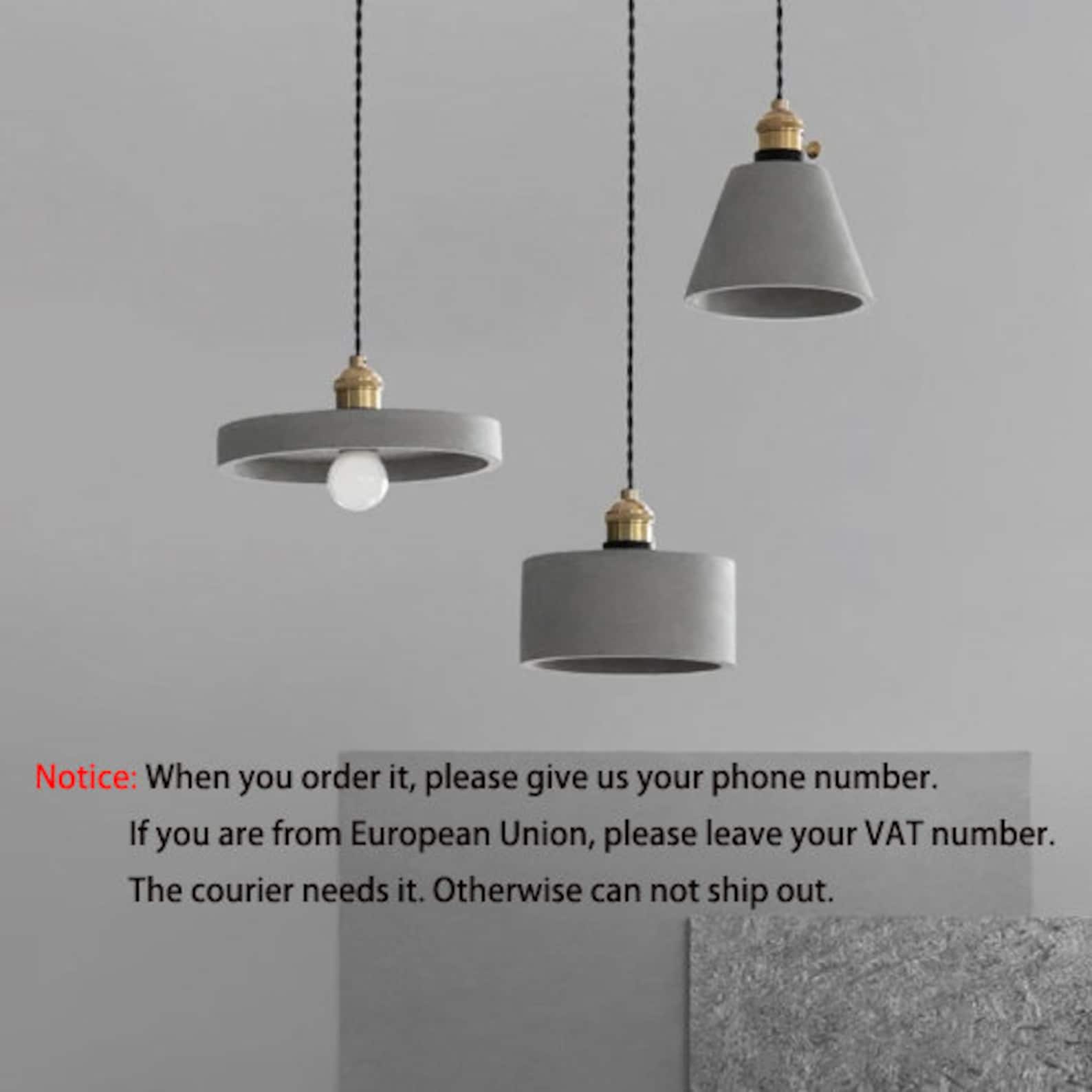 Pendant Lamp Shade Silicone Mold Concrete Lampshade Molds DIY - Etsy