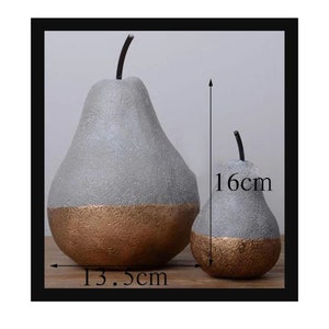 Creative Cement Apple Mold, Concrete Pear Silicone Mold Home Decoration ...