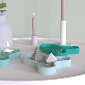 Concrete Tray Mold Irregular Shape Resin Cement Concrete Plaster ...