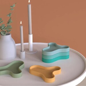 Concrete Tray Mold Irregular Shape Resin Cement Concrete Plaster ...