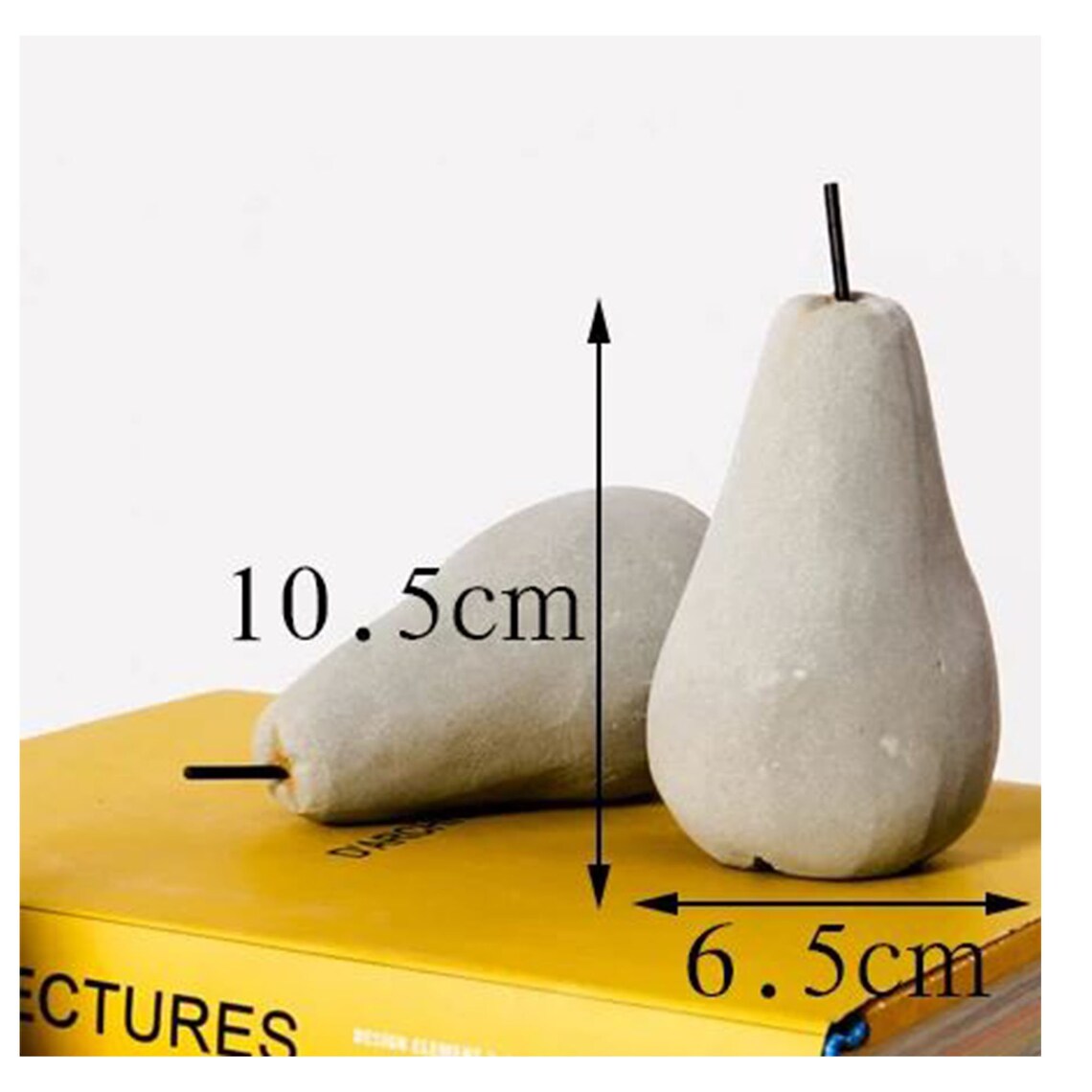 Apple Pear Cement Mold: DIY Concrete Fruit, Gypsum Decor - Etsy