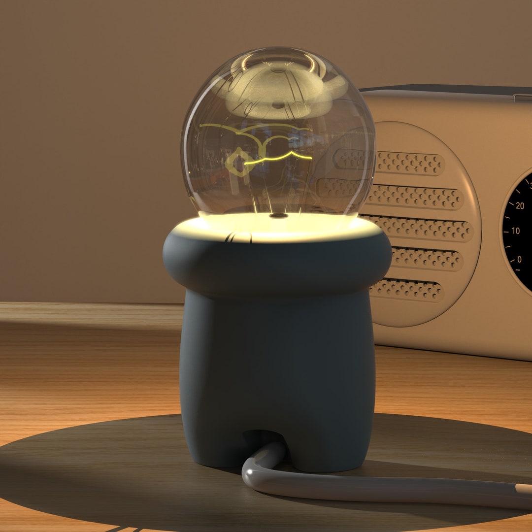 New Creative Nordic Simple Cement Table Lamp Holder Silicone - Etsy