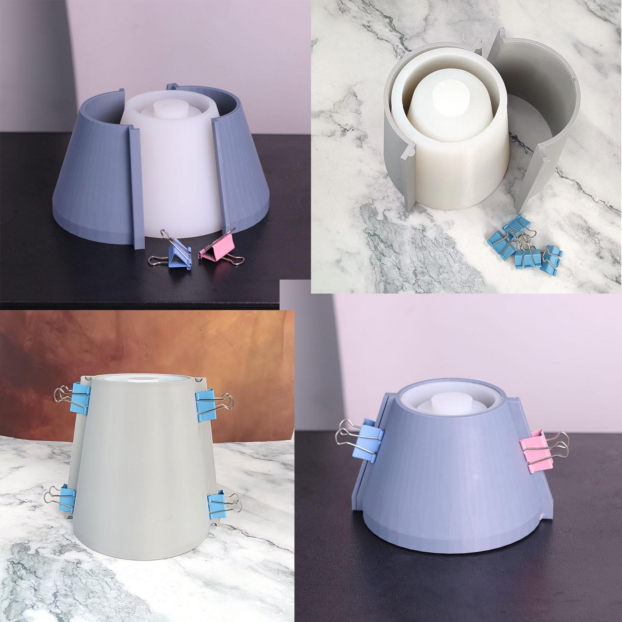 DIY Concrete Pendant Lamp Mold: Modern Industrial Lampshade Silicone ...