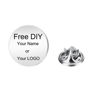 Custom Brooch Pin Logo, Custom Enamel Pin, Customized Initial Brooch ...