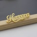 Gold Custom Name Pin, Name Cut Out Brooch,personalized Nameplate Pin ...