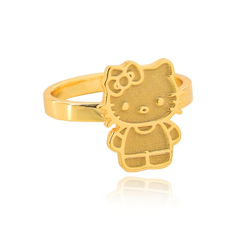 14k Gold Hello Kittys - Etsy