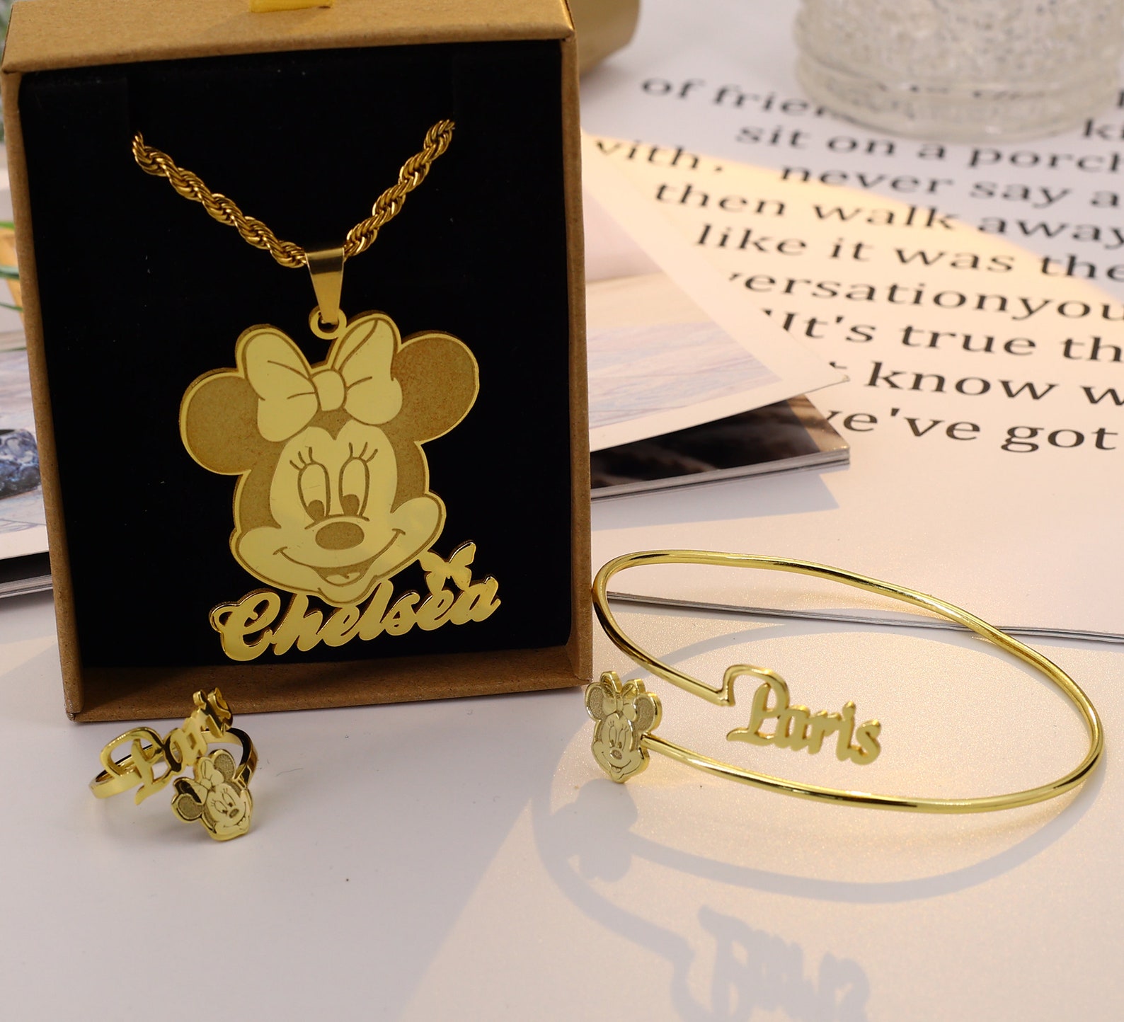 Cute Baby Minnie Mouse Jewelry Set Custom Jewelry for Kids - Etsy