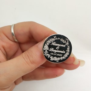 Custom Brooch Pin Logo, Custom Enamel Pin, Customized Initial Brooch ...