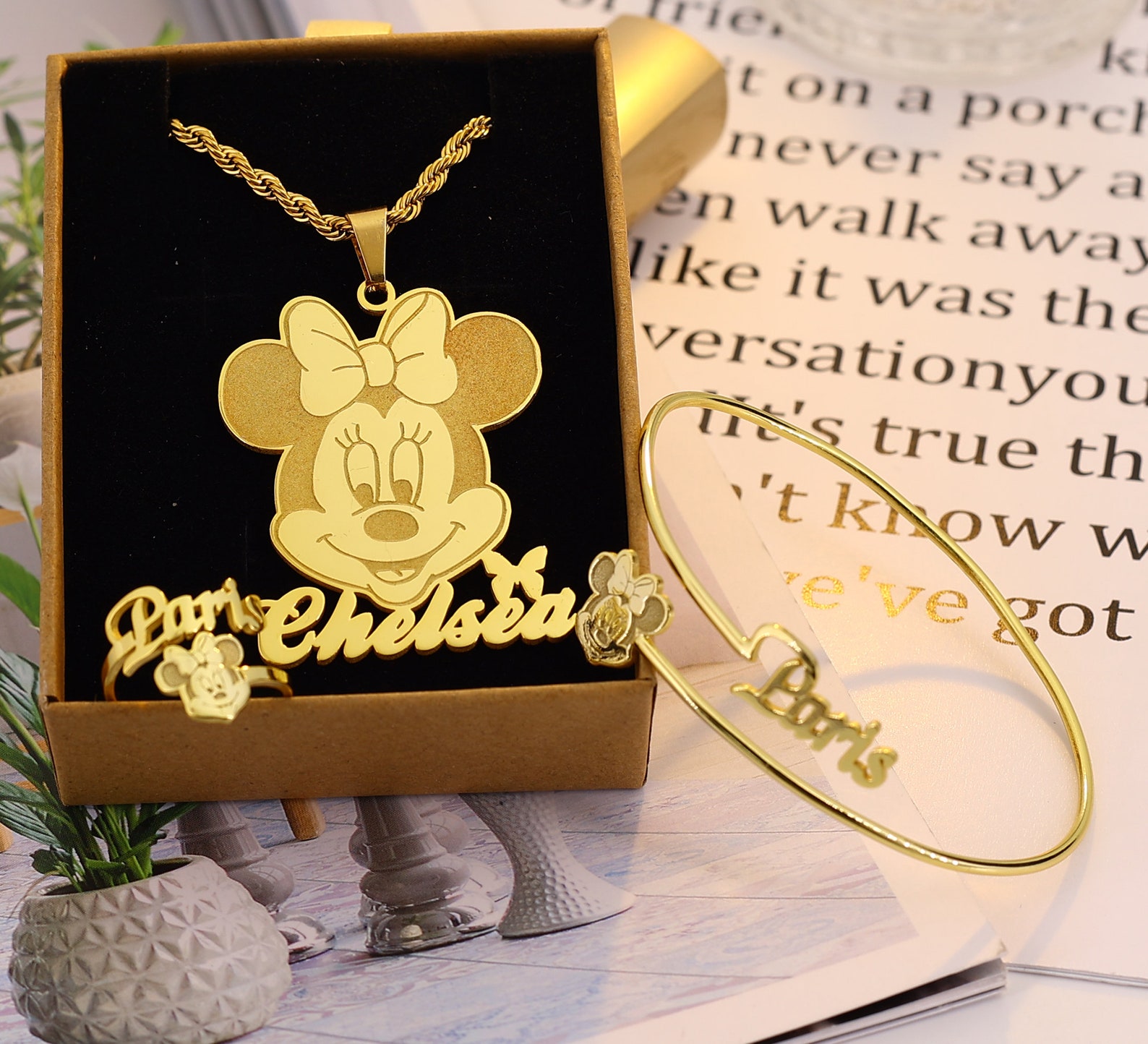 Cute Baby Minnie Mouse Jewelry Set Custom Jewelry for Kids - Etsy