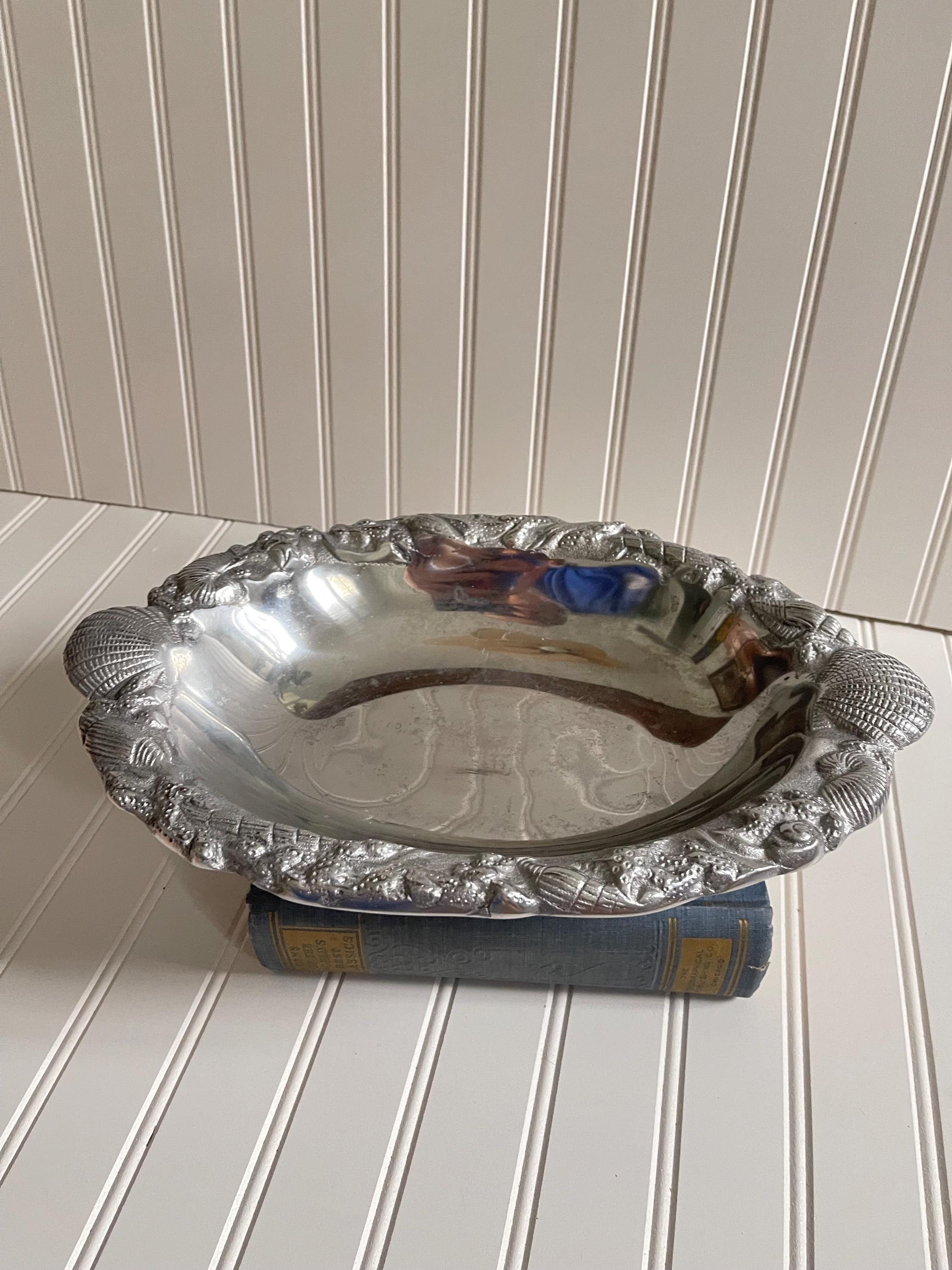 Metal Seashell Bowl Vintage - Etsy
