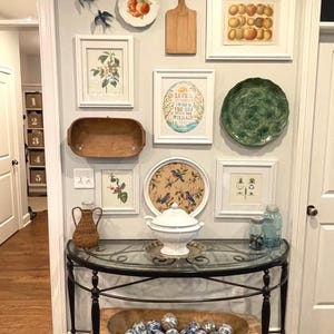 Hanging Hardware Installed for You! Instant Plate Wall & Curated ...