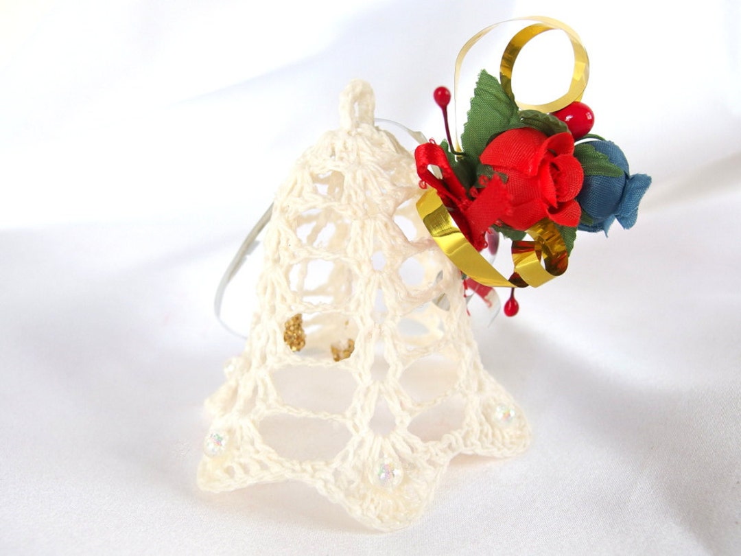 Vintage Handmade Bell Christmas Ornament - Etsy