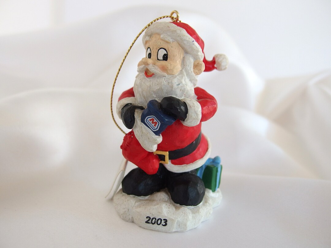 Vintage Marathon Oil Santa 2003 Christmas Ornament - Etsy