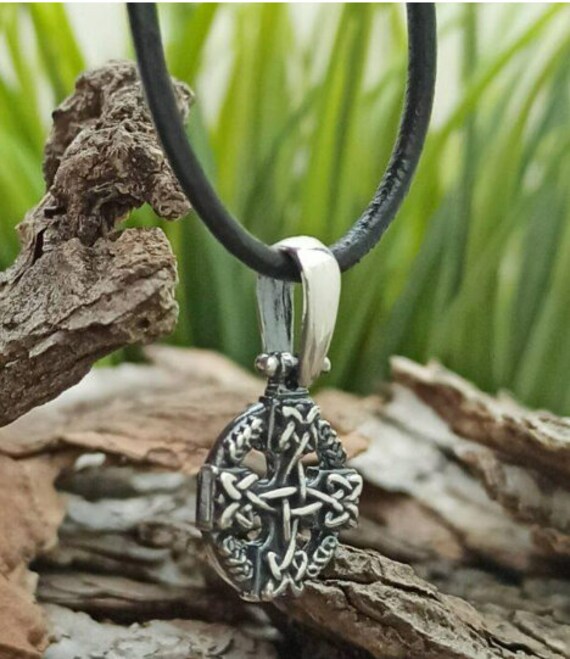 SILVER VIKING PAGAN Stylized Cross Medallion, Wicca P… - Gem