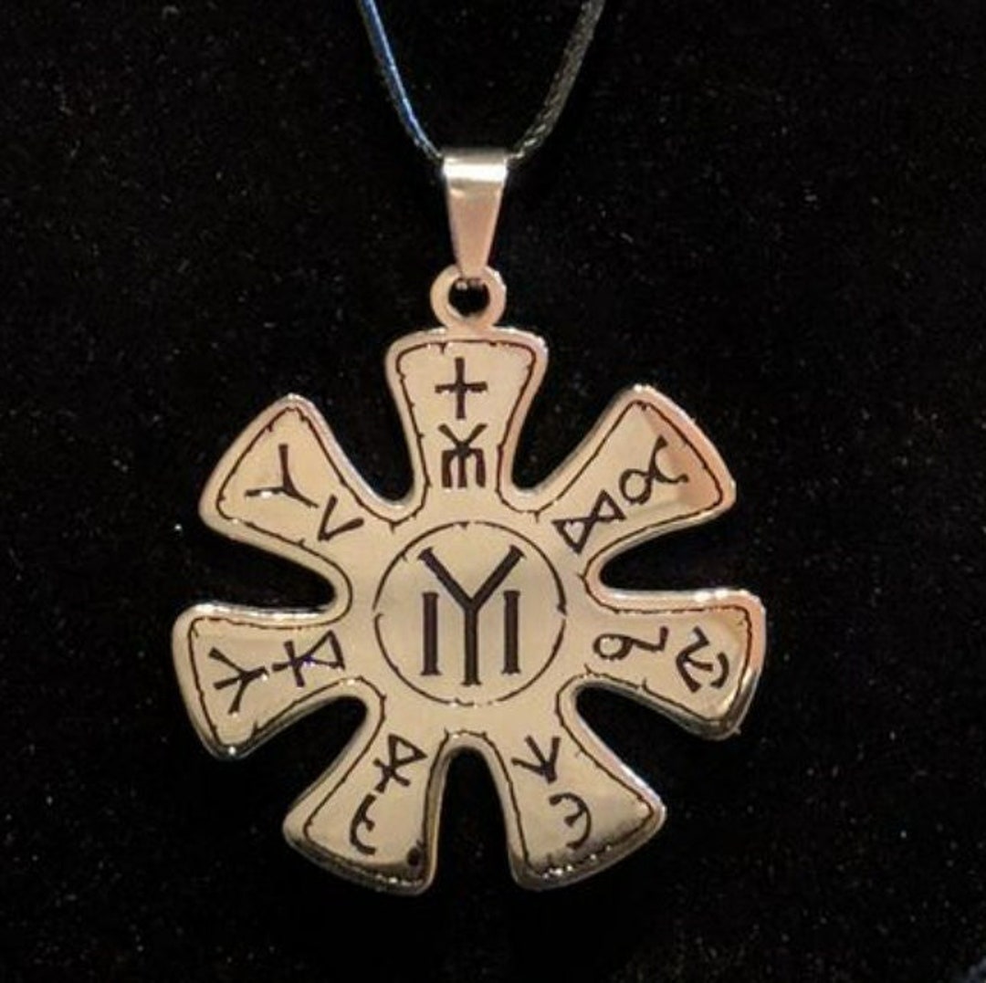 PLISKA ROSETTE PAGAN Medallion, Old Pagan God Pendant, Paganism Locket ...