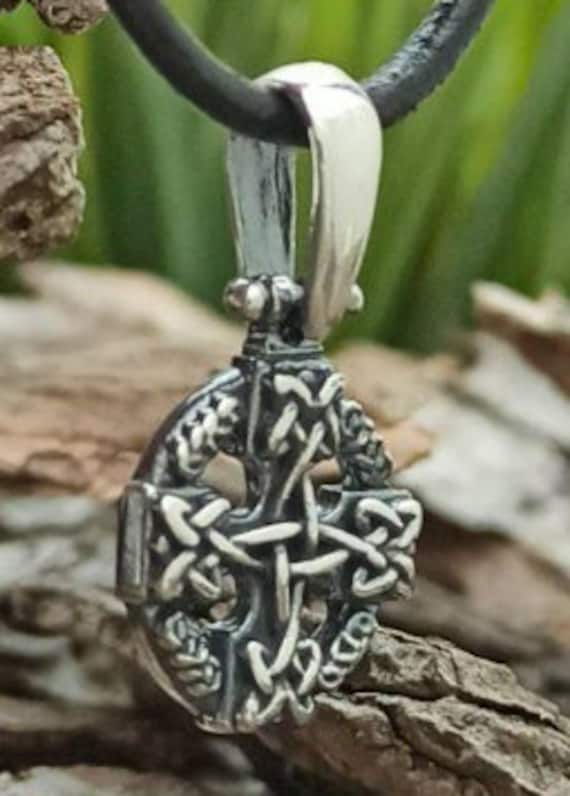 SILVER VIKING PAGAN Stylized Cross Medallion, Wicca P… - Gem