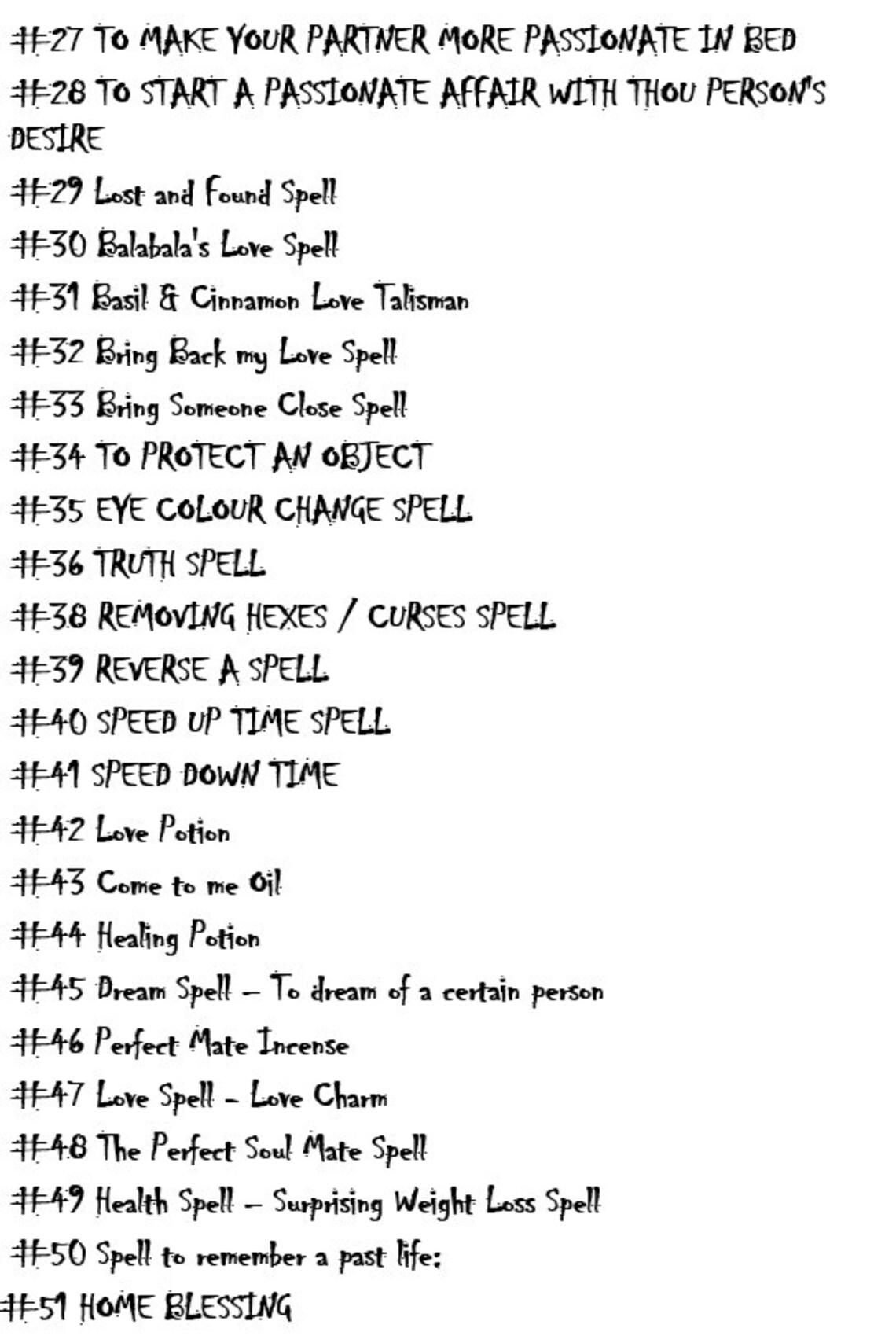 BOOK OF SPELLS 51 Most Powerful Spells Wicca Magick - Etsy