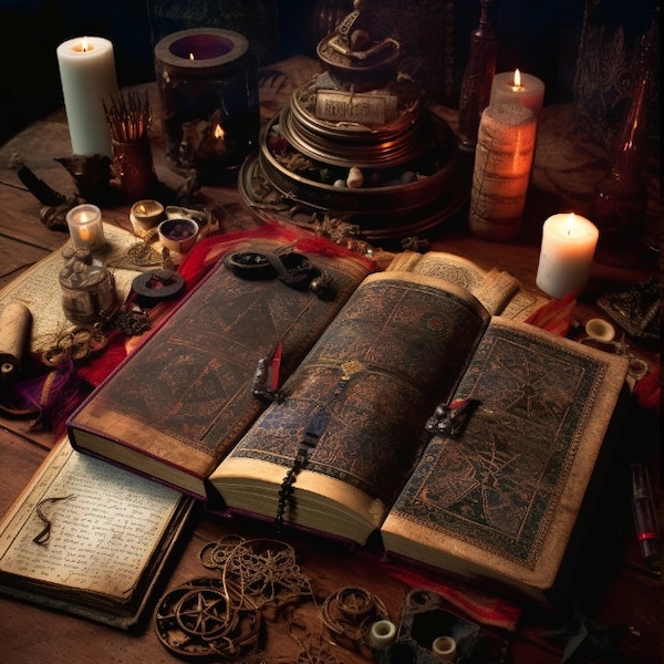 Real Spell Book - Etsy