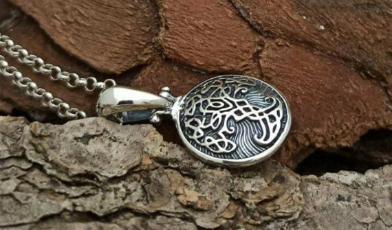 Silver TREE OF LIFE Pagan Yggdrasil Medallion, Wicca … - Gem