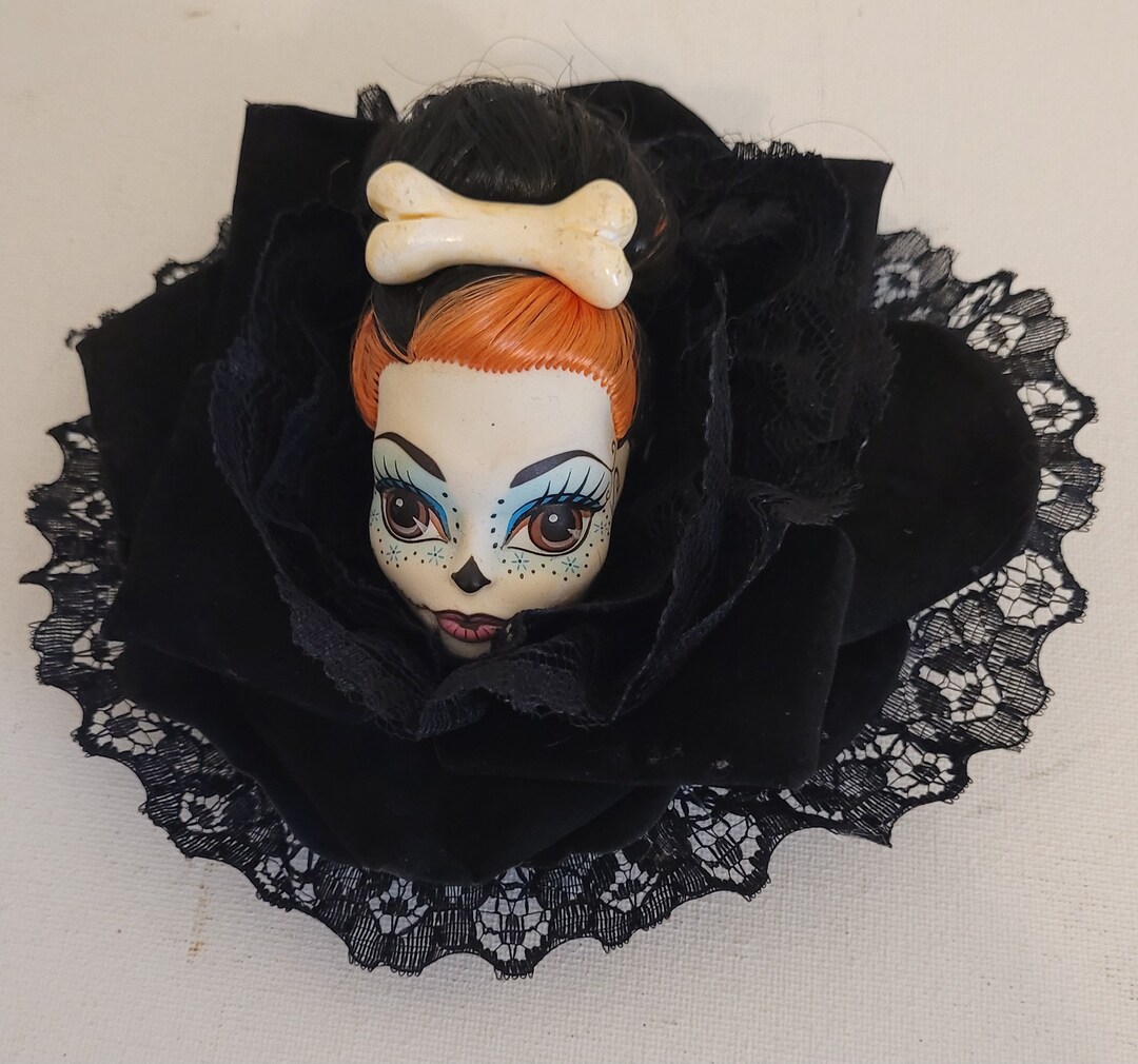 Day of the Dead Skull Monster High Head Fascinator - Etsy