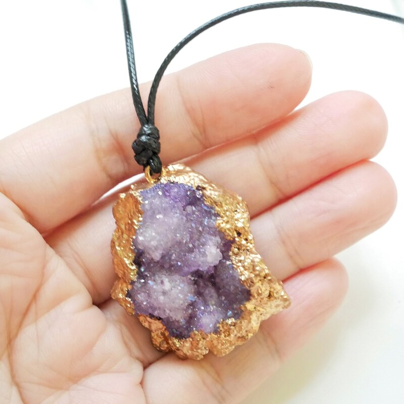Geode Necklace - Etsy