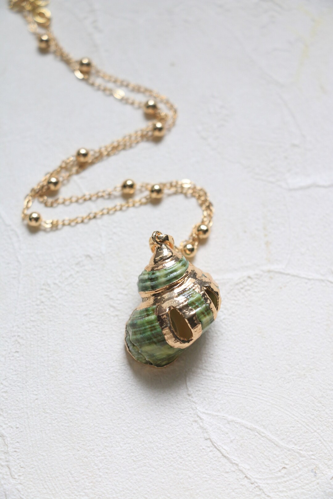 Shell Necklace Gold, Sea Shell Necklace, Beach Necklace, Boho Necklace ...