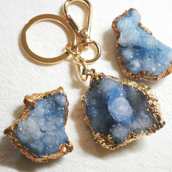 Gemstone Keychain - Etsy