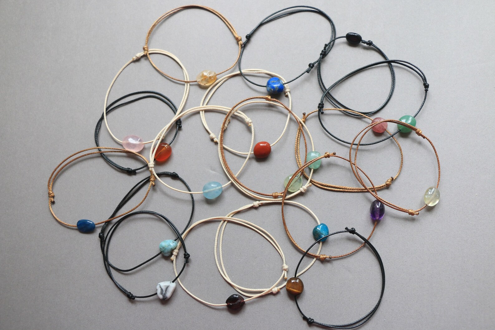 Crystal Bead Bracelet, Crystal Cord Bracelet, Bracelet for Women ...