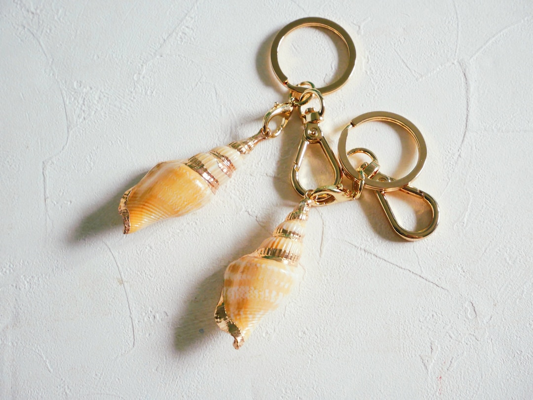 Shell Keychain, Natural Seashell, Ocean Gift, Ocean Accessory, Beach ...
