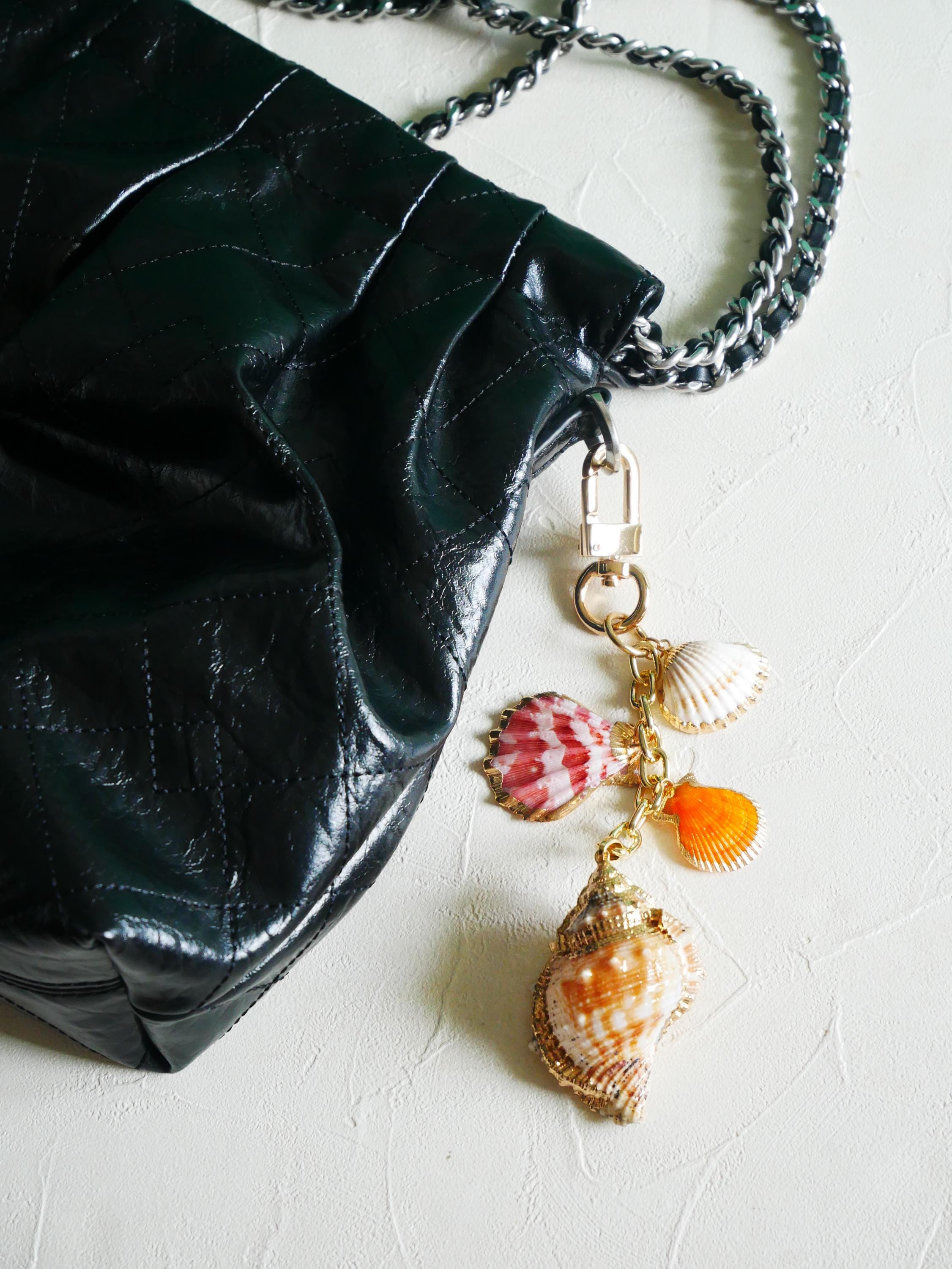 Sea Shell Keychain, Gold Shell Keychain, Natural Seashell, Ocean Gift ...