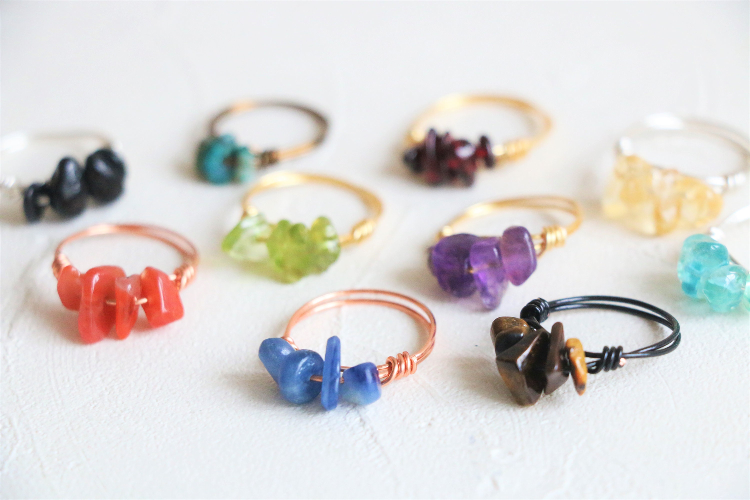 Crystal Ring for Women Natural Stone Ring Crystal Quartz Ring ...
