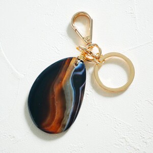 Onyx Keychain, Crystal Keychain, Gemstone Keychain, Boho Keychain ...
