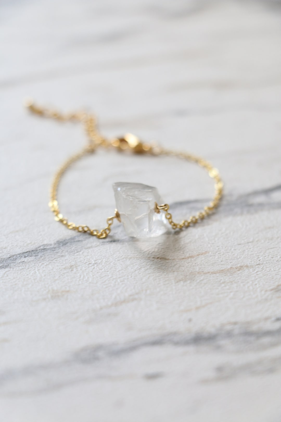 Raw Crystal Bracelet Stone Bracelet Quartz Bracelet Gemstone Bracelet ...