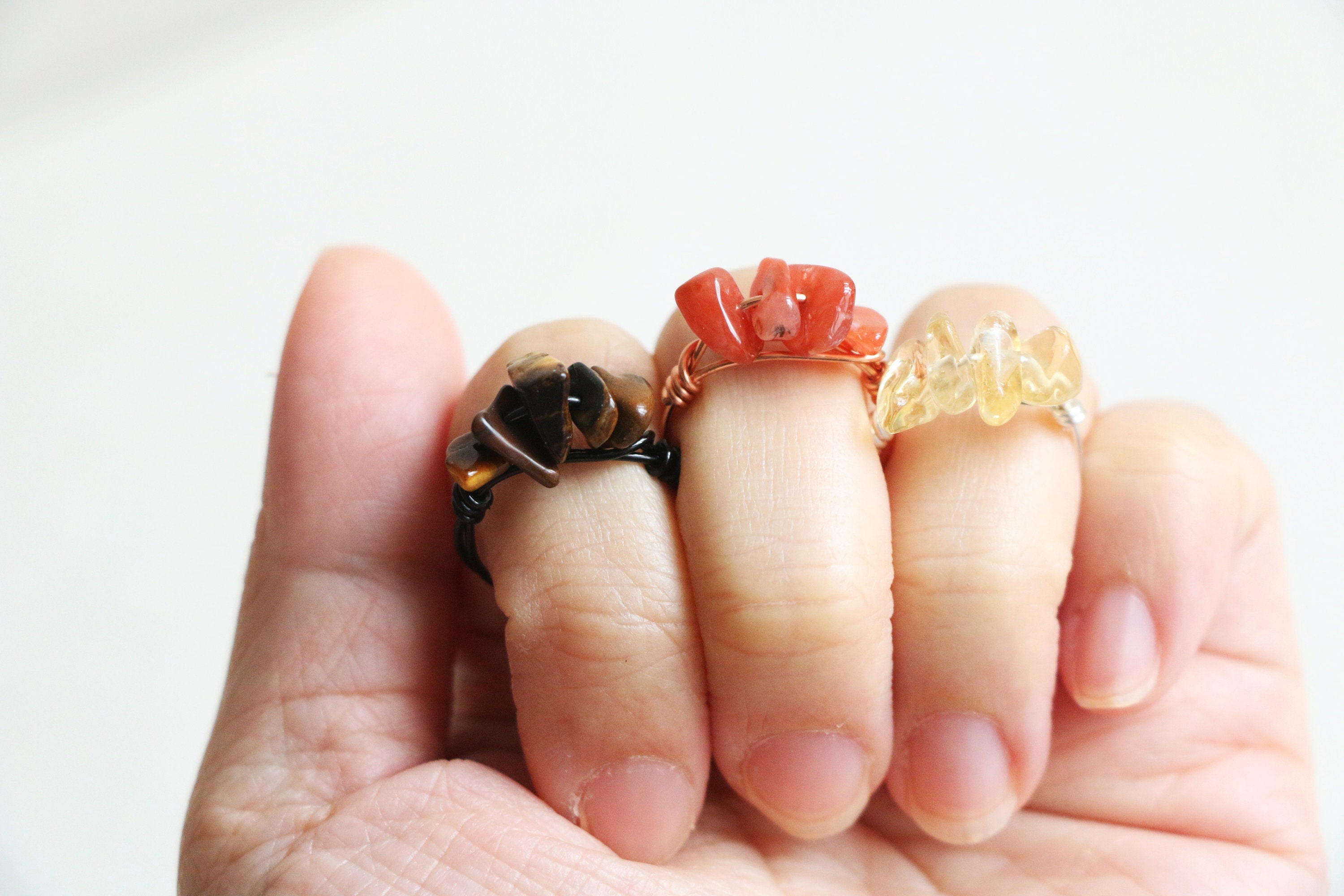 Crystal Ring for Women Natural Stone Ring Crystal Quartz Ring ...