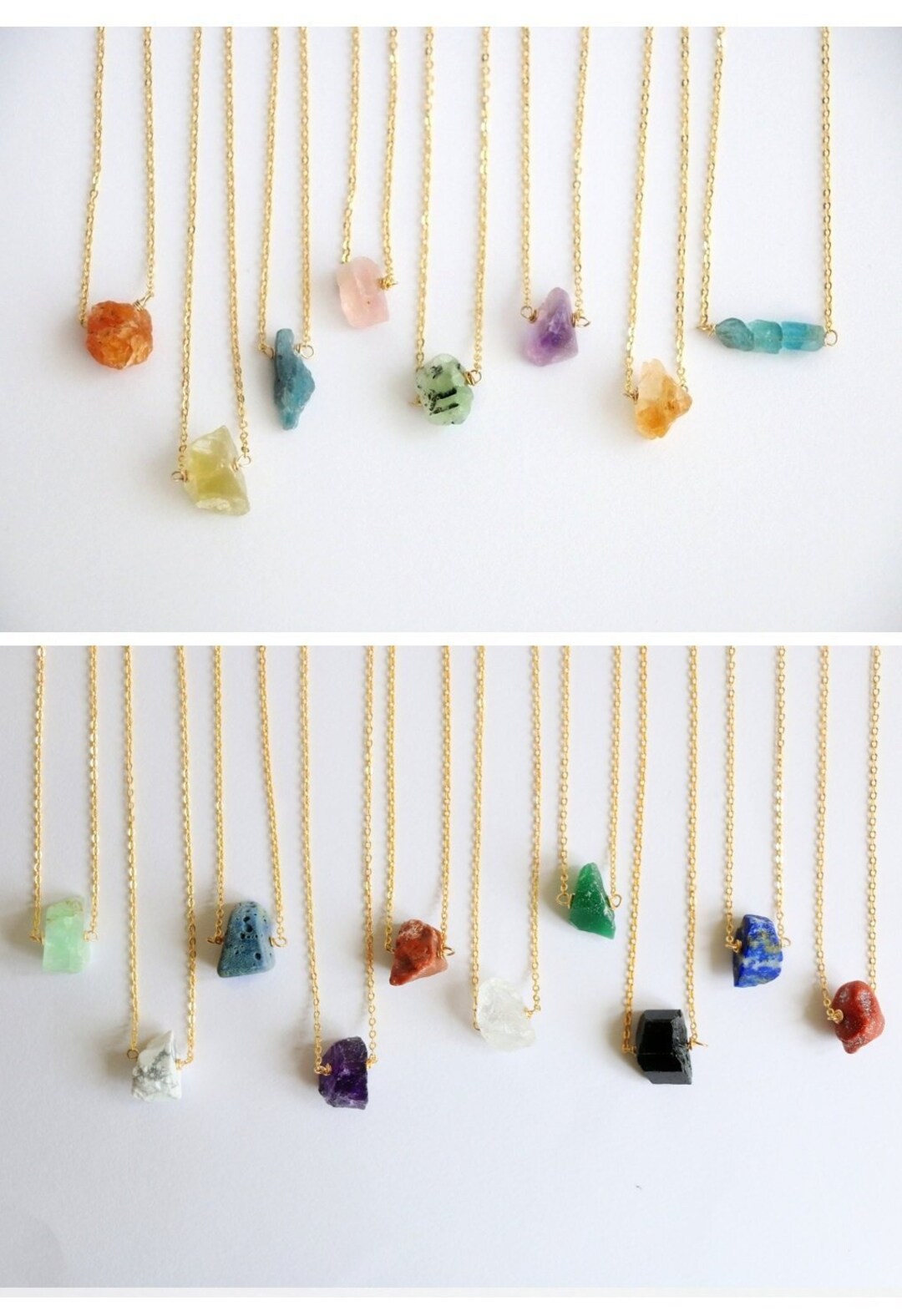 Crystal Necklace for Women Natural Stone Necklace Crystal Quartz ...