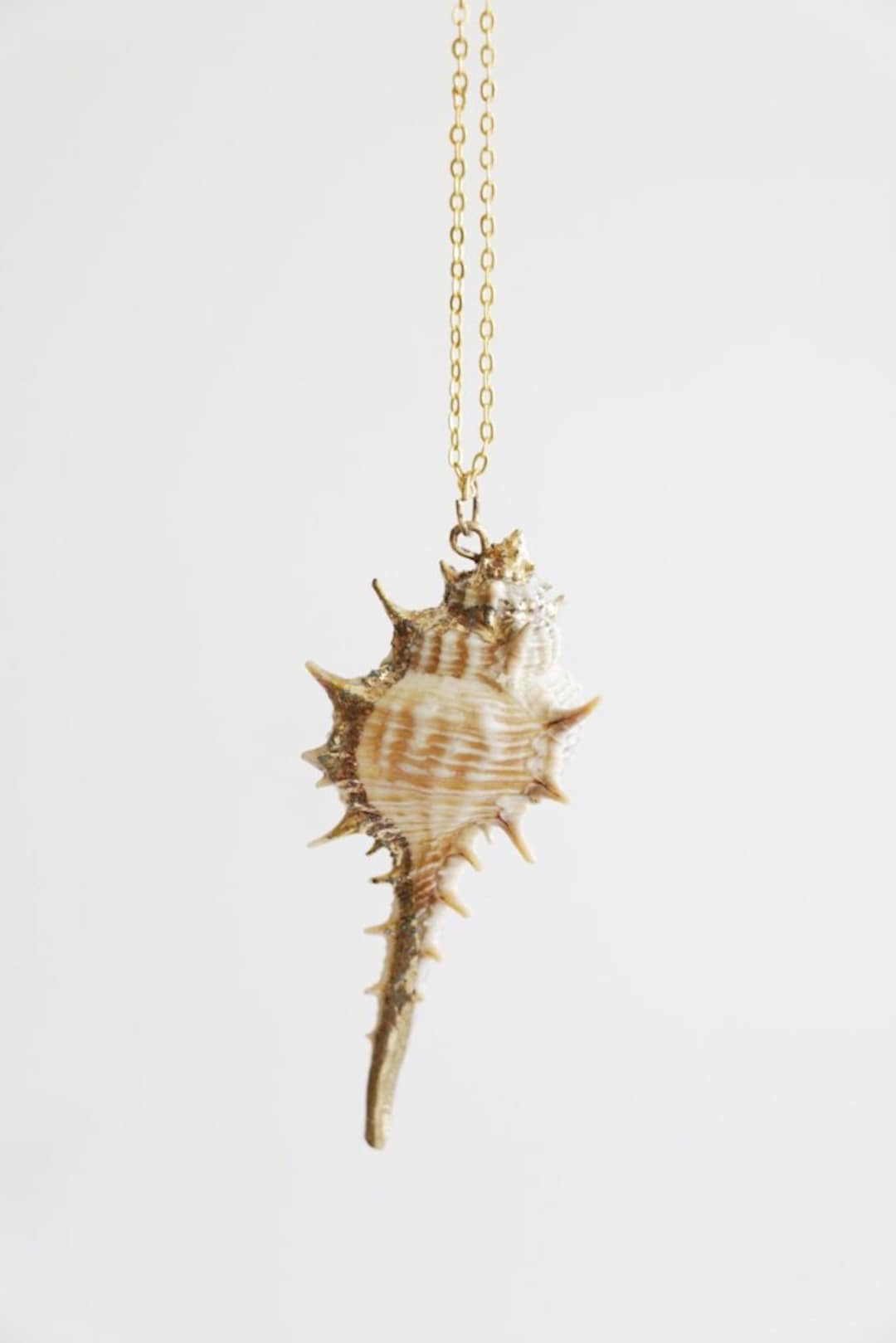 Shell Necklace Gold Sea Shell Necklace Beach Necklace Boho - Etsy