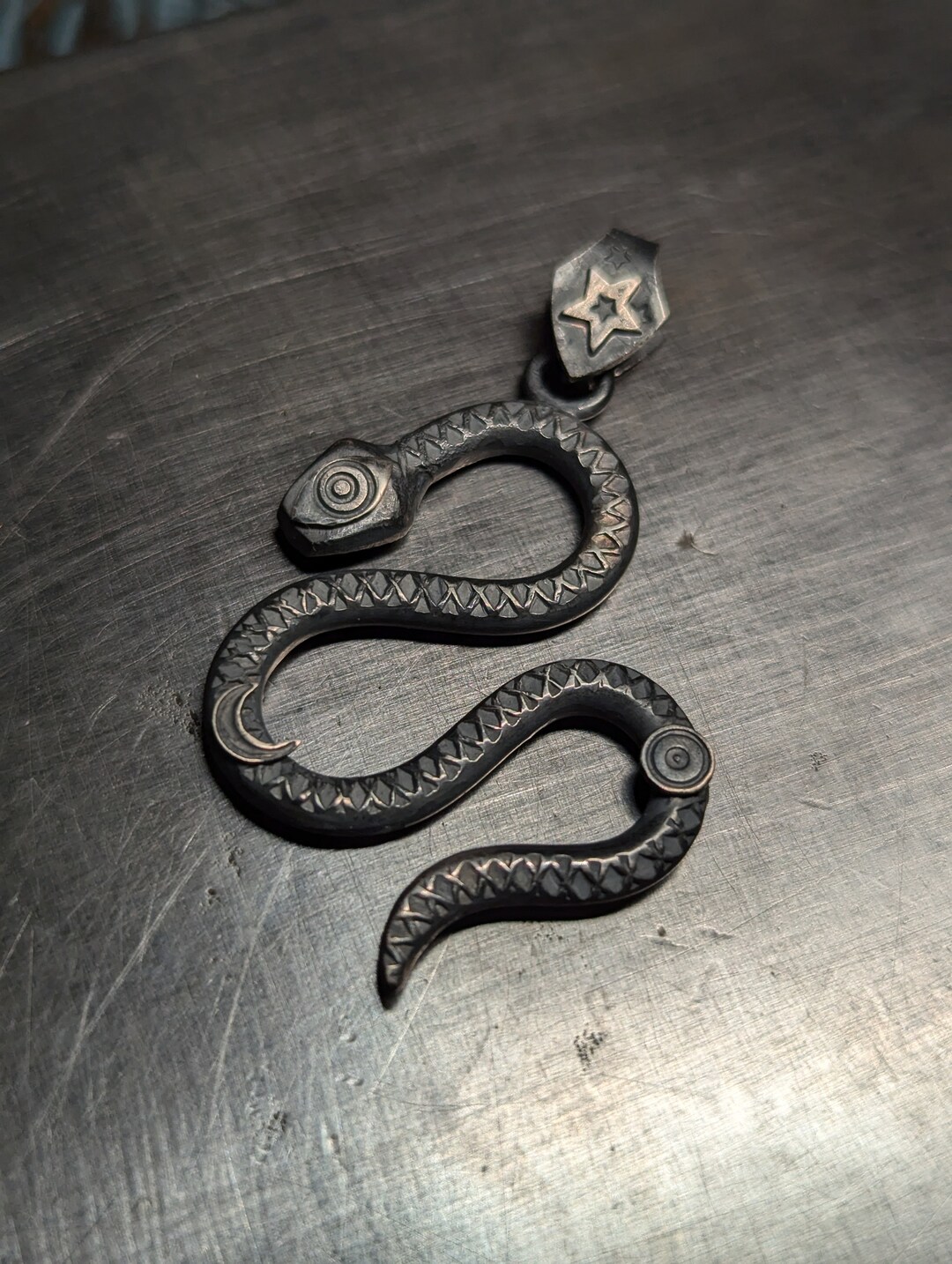 Solstice Snake With Sun and Moon - Etsy